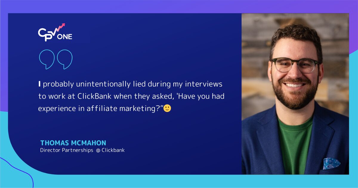 Thomas McMahon's journey from creative writing to affiliate marketing ...